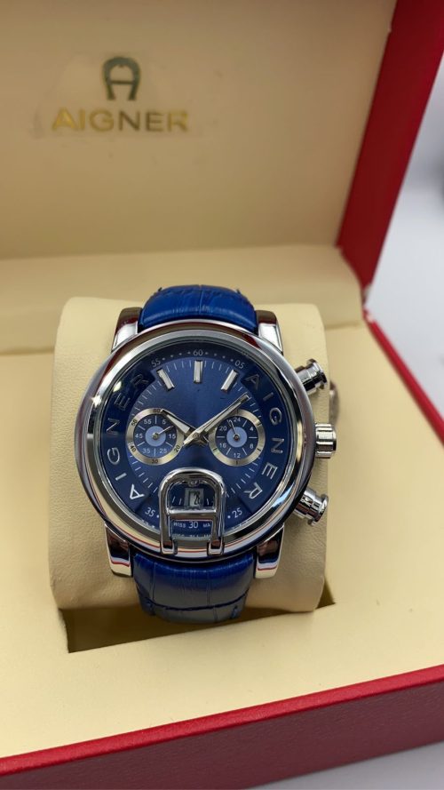 AIGNER Men’s Watch | Blue with Silver Face – Dxbrunners