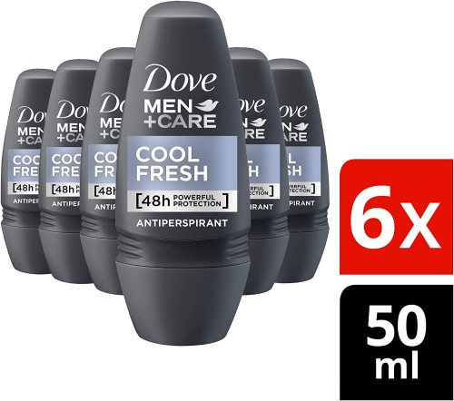 Dove Men+Care Cool Fresh Anti-perspirant Deodorant Roll On, 50 ml Pack of 6