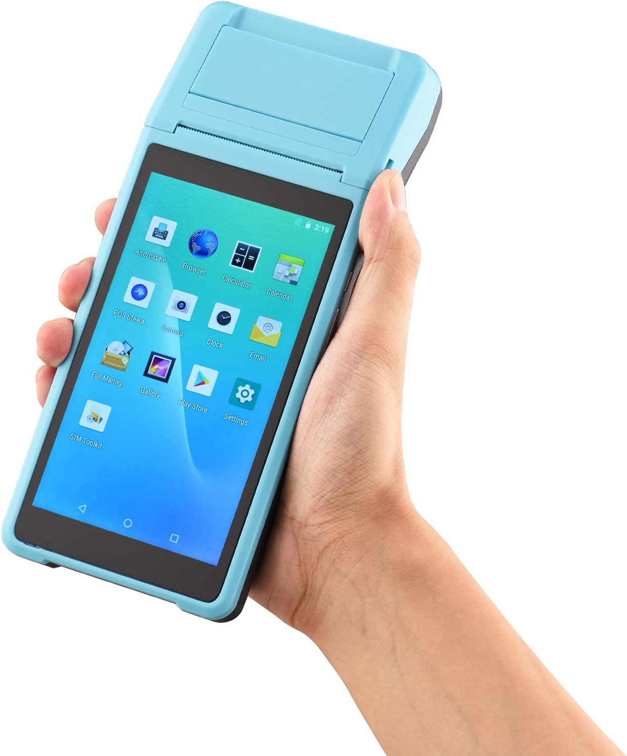 POS Terminal, Irovami All in One Handheld PDA Printer Smart POS Terminal Weless Portable ...