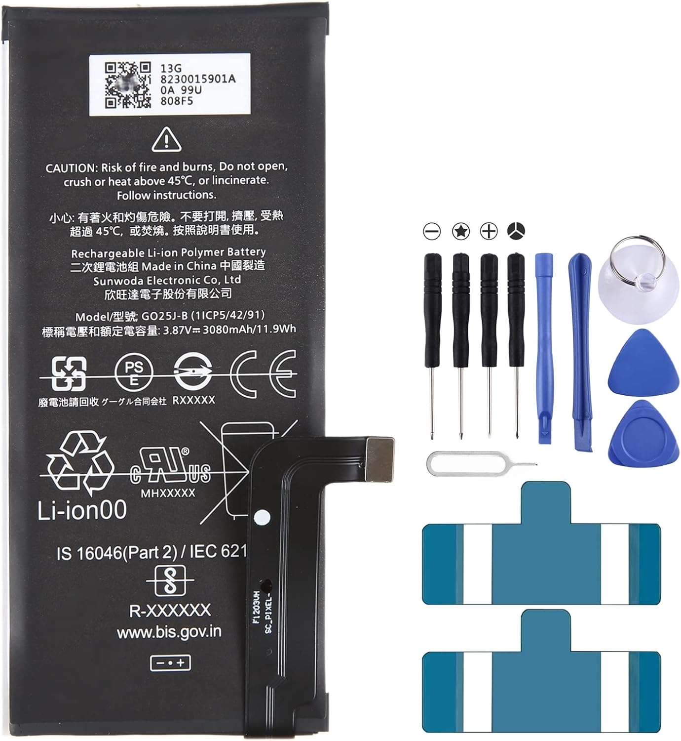 SHIHUI For Google Pixel 4a 3080mAh Battery Replacement G025J-B – Dxbrunners