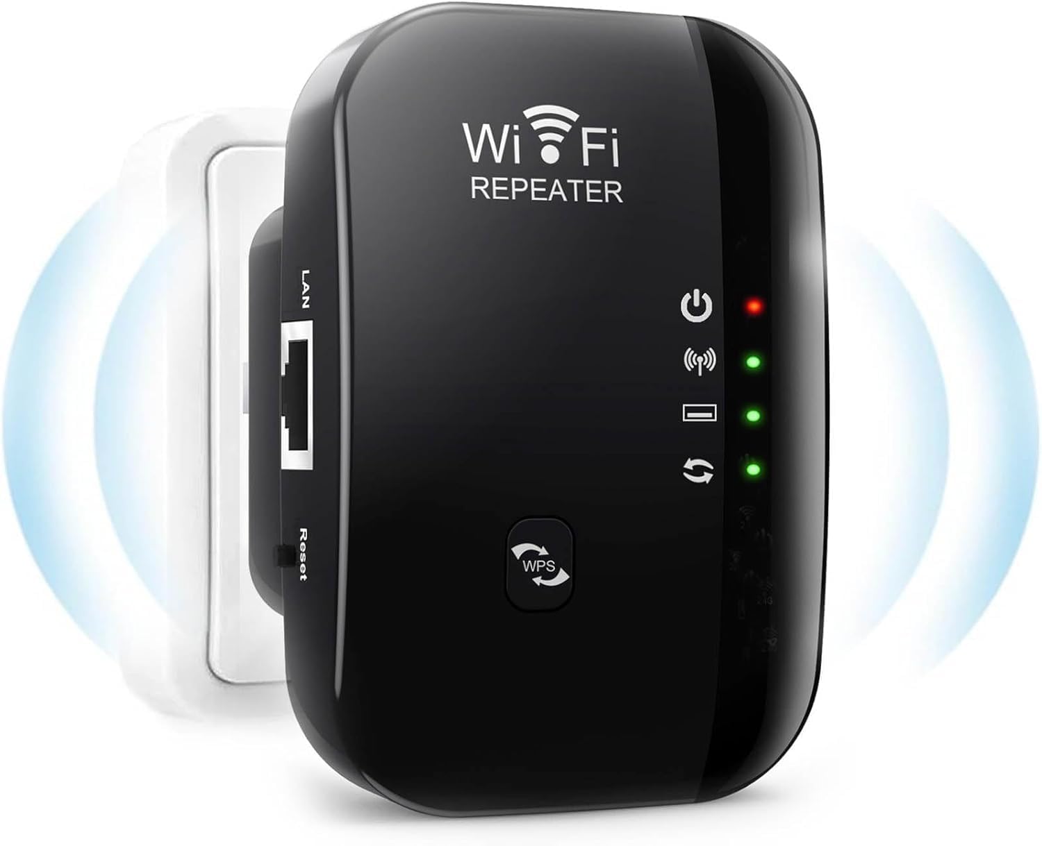 WiFi Extender Signal Booster Up to 3000sq.ft and 28 Devices, WiFi Range Extender, Wireless ...