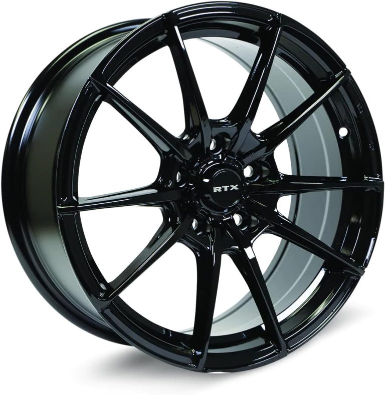 RTX SL01 Alloy Wheel Rim Gloss Black Size 17×7.5 Inch, Bolt Pattern 5× ...