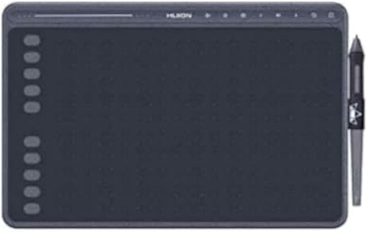 HUION HS611 Grey Graphic Tablet 5080 lpi 258.4 x 161.5 mm USB Gray ...